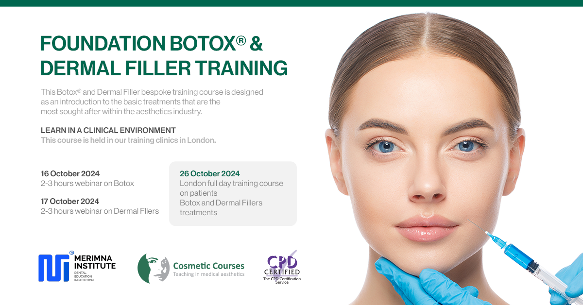 Botox® and Dermal Filler Foundation Training Course • ΙΝΣΤΙΤΟΥΤΟ ΜΕΡΙΜΝΑ